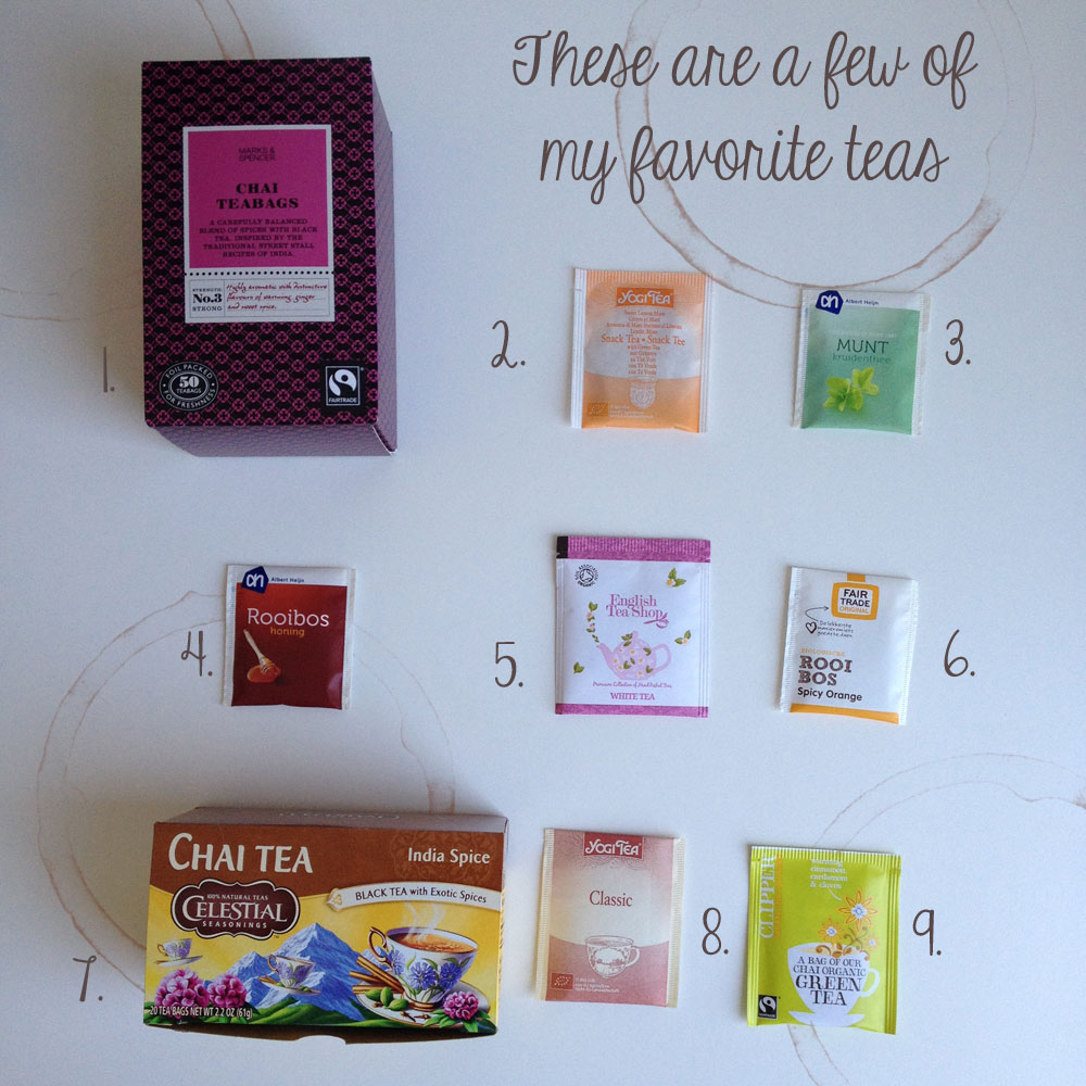 Wat eet je dan wel? - These are a few of my favorite teas - Wat eet je ...